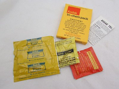 Lot of 3 NOS Kodak Tri-Chem Pack - Film Photography Developer, Stop ...