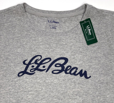 LL Bean Sleep T Shirt Signature Pajama Top Cotton Womens Large 513166 ...