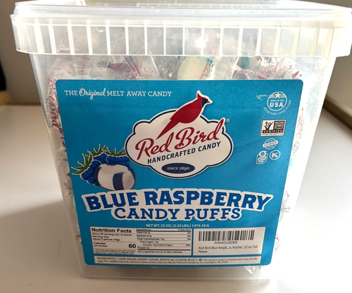 Red Bird Blue Raspberry Candy, Individually Wrapped, Unique Candy, 52 ...