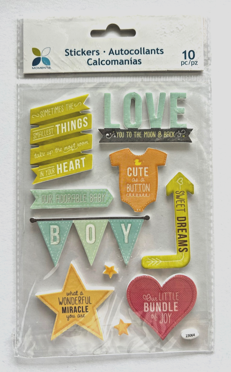 Momenta (CUTE AS A BUTTON WORDS & PHRASES) Dimensional Scrapbooking ...