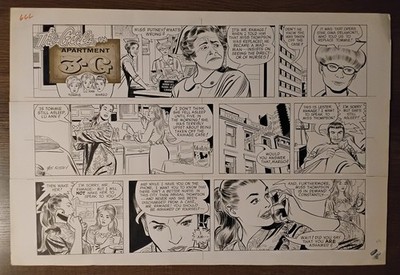 Alex Kotzky APT. 3G Original Good Girl Newpaper Comic Strip Sunday ...