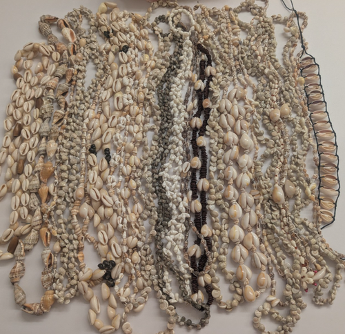 Vintage Lot of Seashell Shell Lei Necklace Lot Wedding Luau Party Hula ...