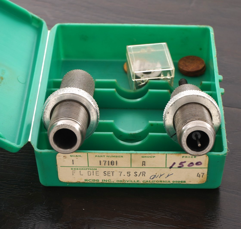 RCBS 7.5mm Schmidt-Rubin Full Length Die Set #17101 | eBay