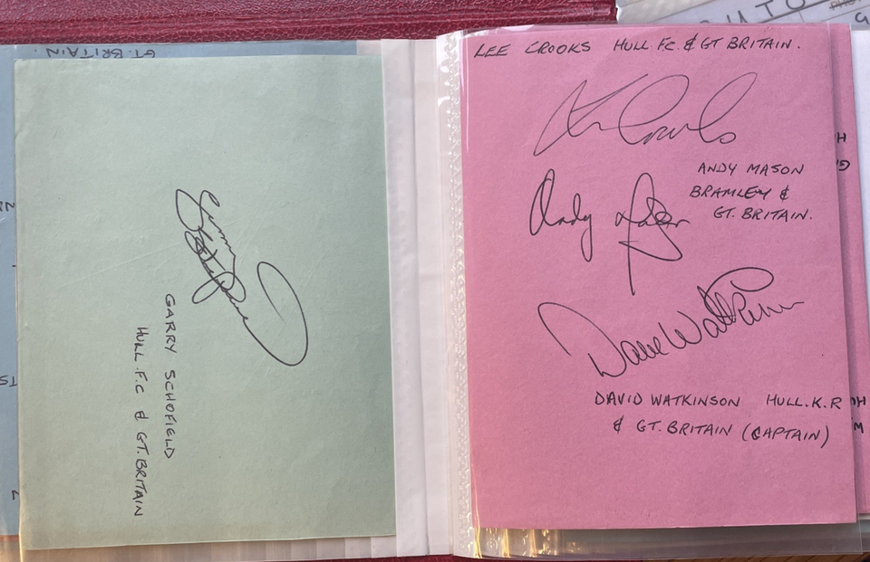 1985 Australia Wigan Rugby League 36 Autographs Hanley Gill Edwards ...