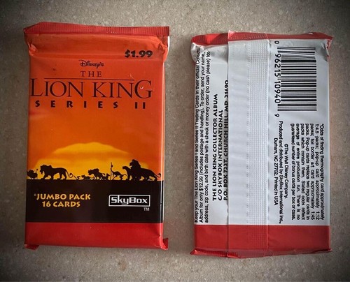 Disney The Lion King Series II Trading Cards Jumbo Pack (2 PACKS) | eBay