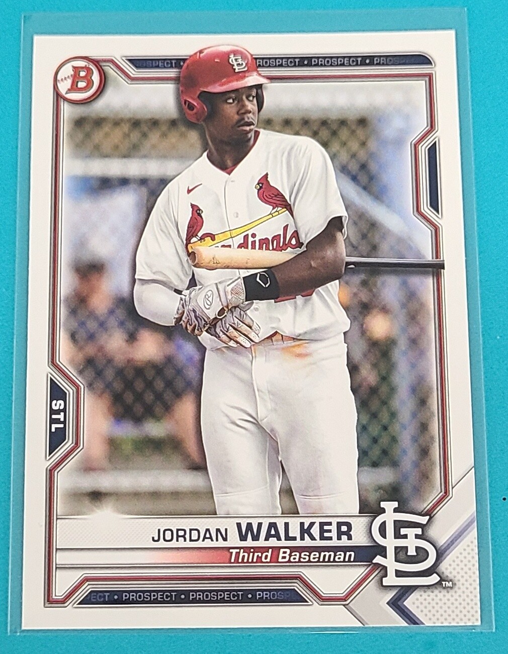 2021 Bowman Prospects #BP-146 Jordan Walker Cardinals Baseball Card J4 ...