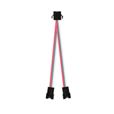3-Pin JST SM 2.54 Connector Splitter 1 Male to 2 Female Adapter for LED ...