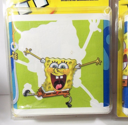 Spongebob Squarepants Wall Paper Border 2 Pkgs of 5 Yds Removable Self ...
