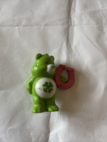5CM VINTAGE 1980'S GOOD LUCK BEAR W/HORSESHOE CARE BEARS MINI BEAR ...
