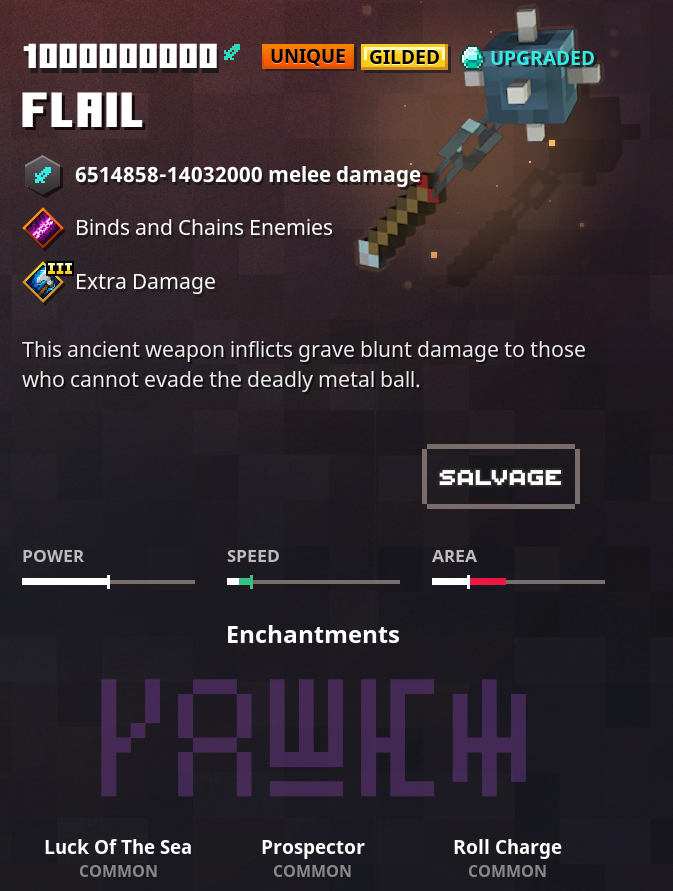 Minecraft Dungeons -Flail Unique Gilded (Xbox)(PS4)(Switch)(PC) | eBay