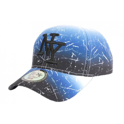 Casquette Enfant Bleue et Blanche Streetwear Lyniz NY Baseball de 7 a ...