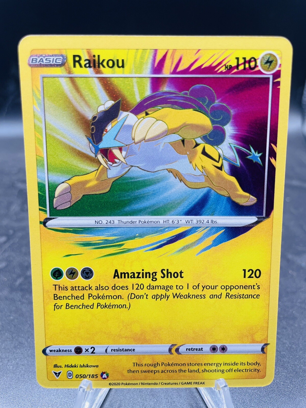 Pokemon Raikou 050/185 Vivid Voltage Amazing Rare Holo NM | eBay