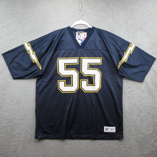 San Diego Chargers Vintage Jersey Mens XL 55 Seau NFL Football Logo ...
