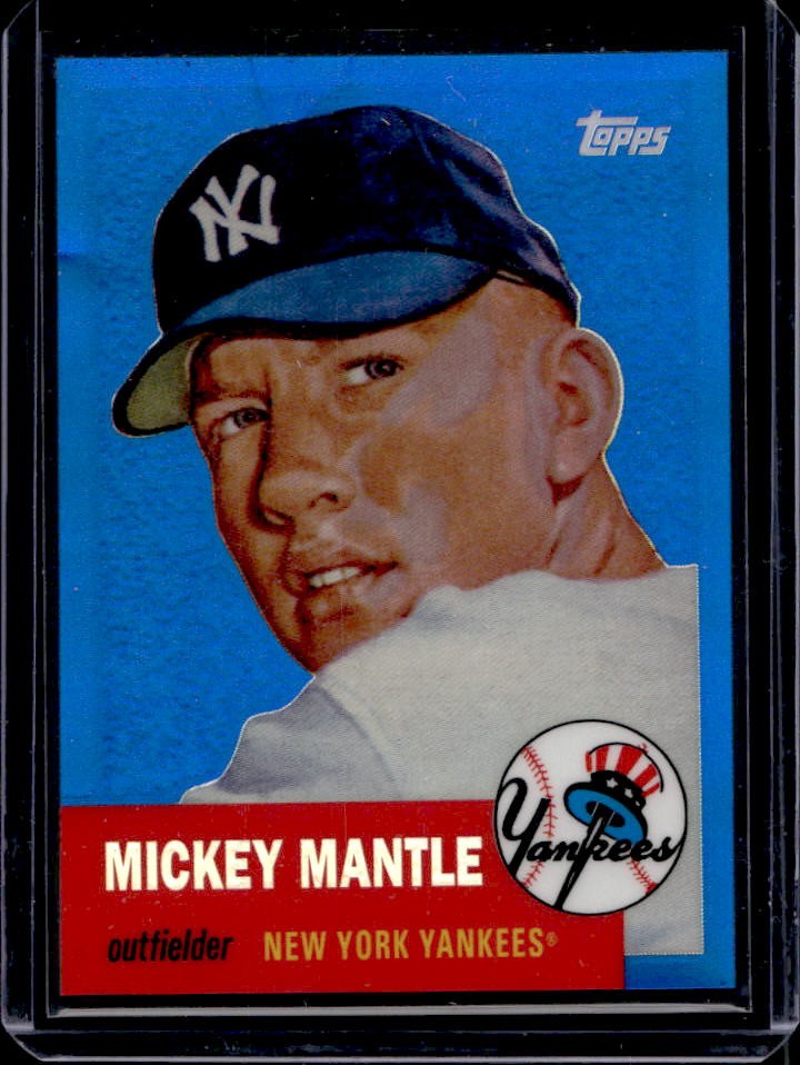 2008 Topps Mickey Mantle Reprints Refractor Blue #MMR-53 Yankees | eBay