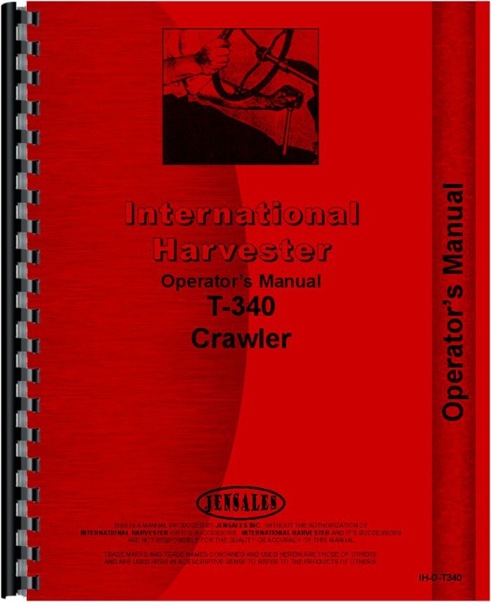 International Harvester T340 Crawler Operators Manual (IH-O-T340) | eBay