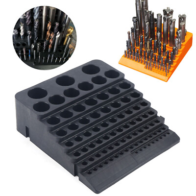 84 Holes Drill Bit Storage Box Milling Cutter Drill Finishing Holder ...