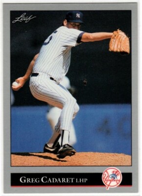 1992 Leaf #24 - Greg Cadaret - New York Yankees Baseball Card | eBay