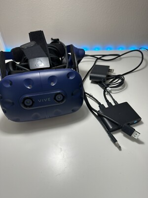 HTC Vive Pro HMD OLED Virtual Reality VR Headset Only - With Cables ...
