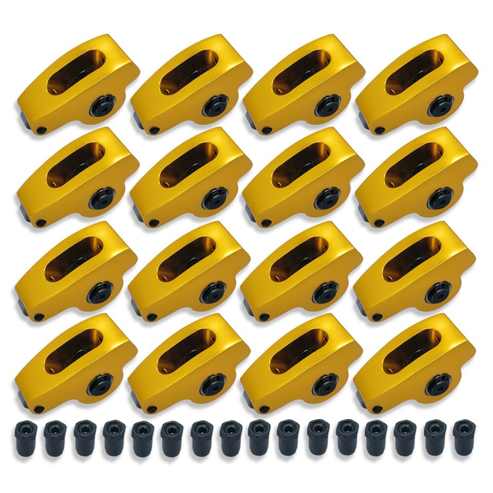 Chevy SBC 327 350 400 7/16" Full Roller Rocker Arms Set Aluminum 1.6 ...