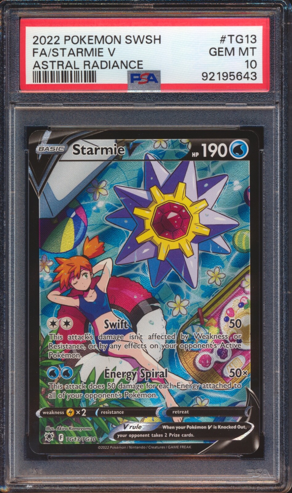 PSA 10 GEM MINT Starmie V TG13/TG30 Pokemon SWSH Astral Radiance ...