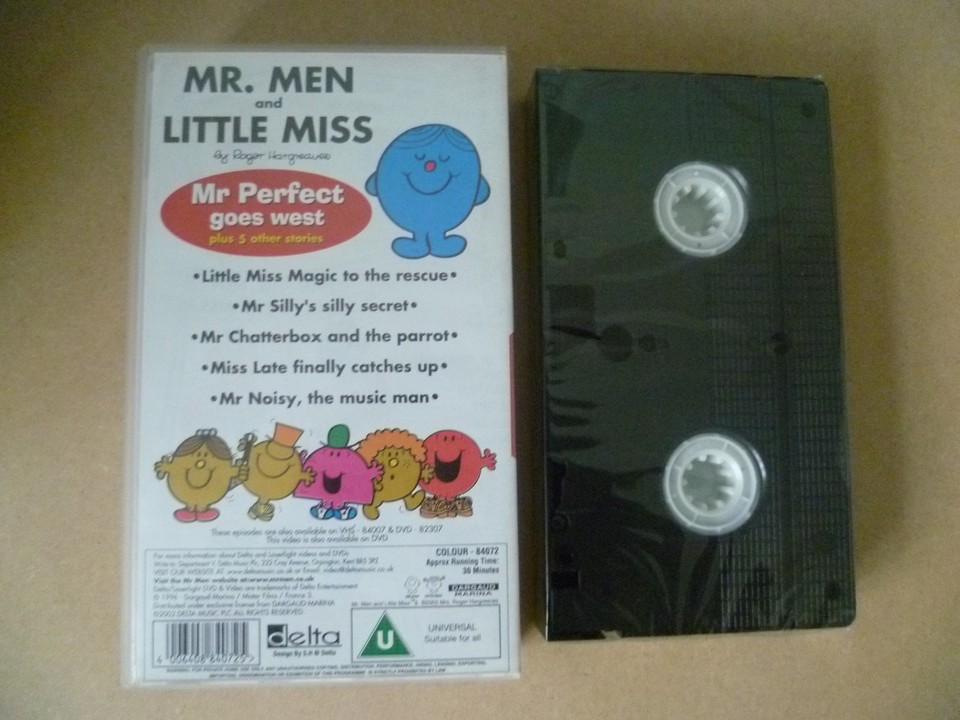 Mr Men - Mister Perfect Goes West And Five Other Stories (VHS, 2002 ...