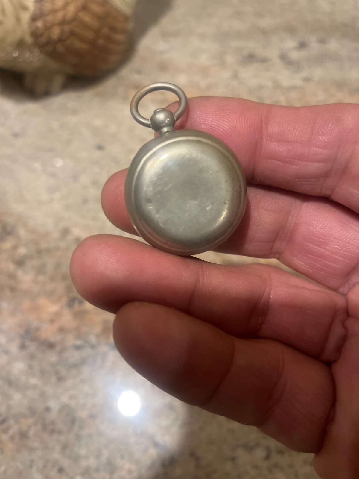 rare tin toy pocket watch change dispenser/token hold… - Gem