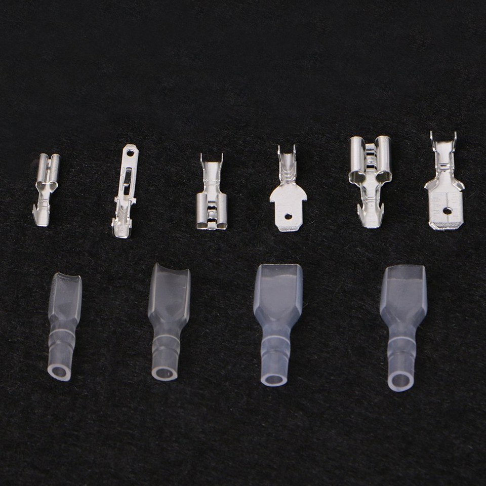 Silver Assortment Terminals Electrical Wire Crimp Connectors Male ...