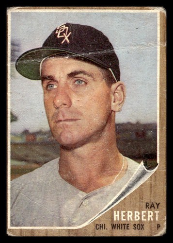 1962 Topps Ray Herbert #8 Chicago White Sox Baseball Card | eBay