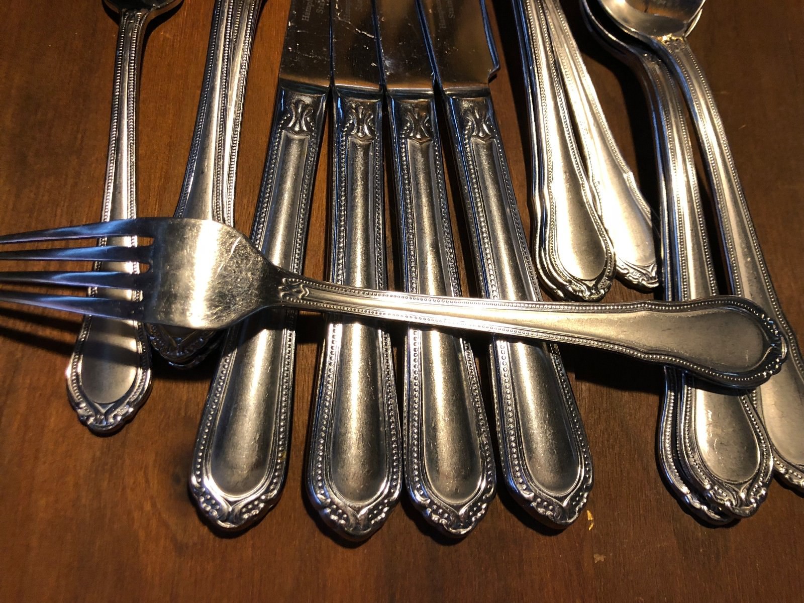 Hampton Silversmith HSV27 Stainless Flatware Bead CHOICE | eBay