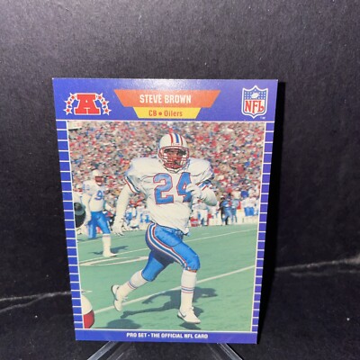 1989 Pro Set #140 STEVE BROWN Houston Oilers | eBay