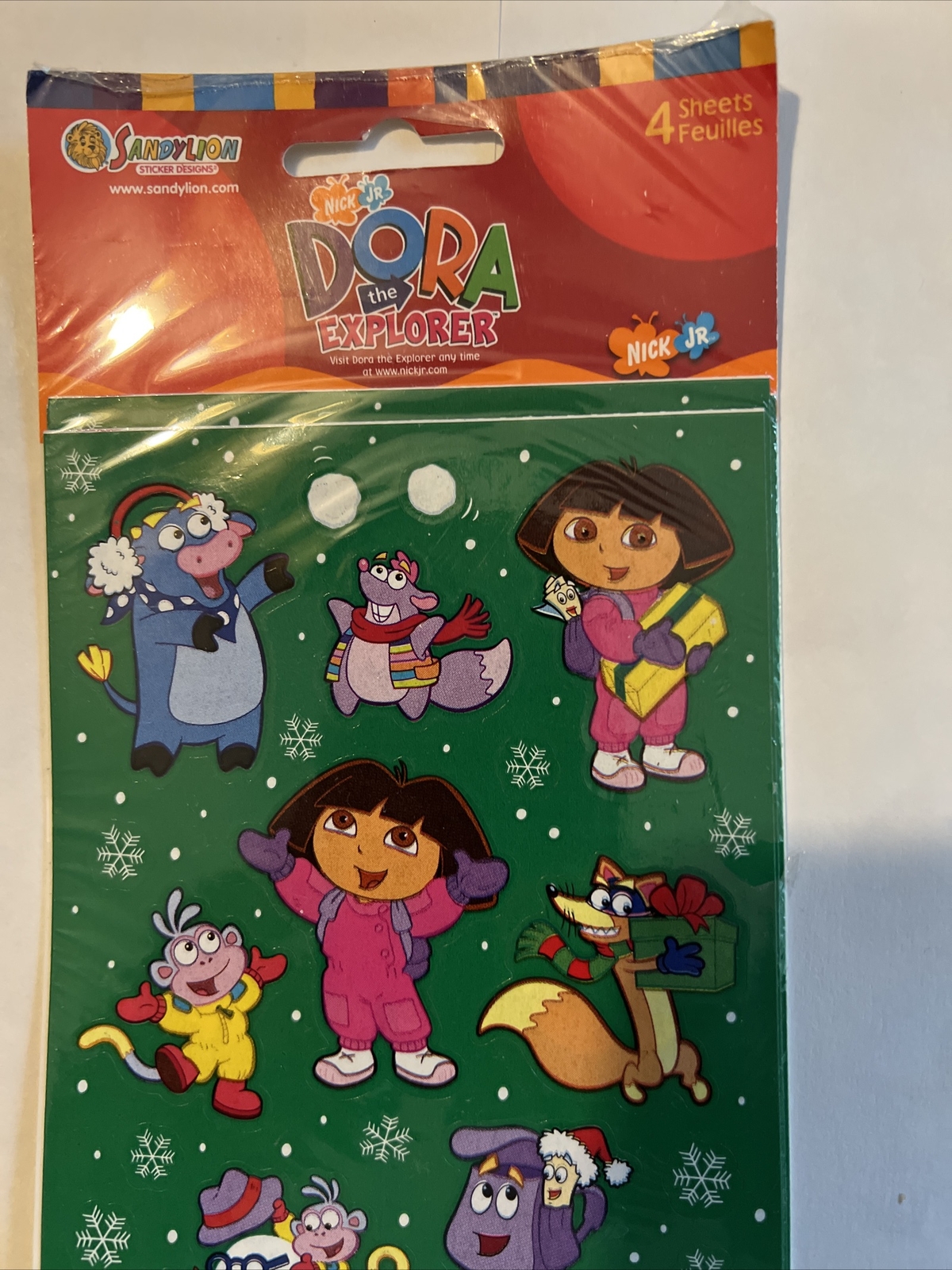 Dora the Explorer Christmas Stickers New Sandylion 2003 Nick Jr ...