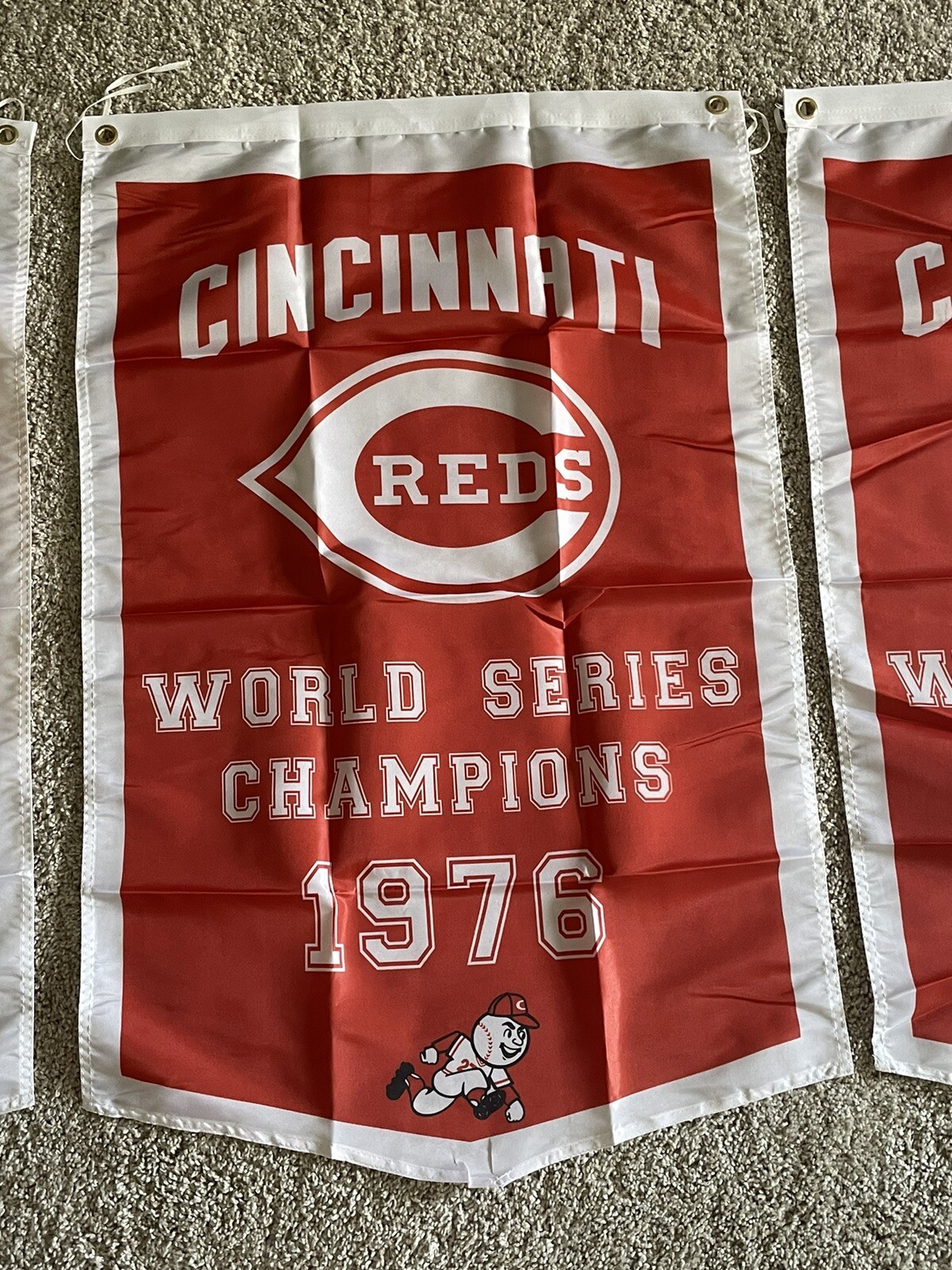 Cincinnati Reds MLB World Series Champions 5 Banners/Flags 2’ x 3’ Set ...