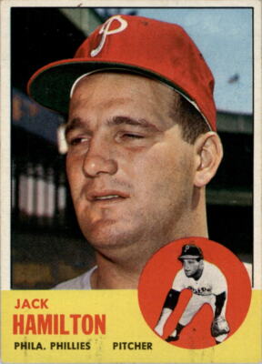 1963 Topps #132 Jack Hamilton - FAIR | eBay