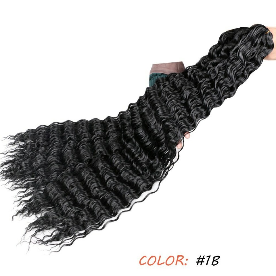 32 Inch Synthetic Deep Wave Hair Crochet Braids Wave Braiding Hair ...