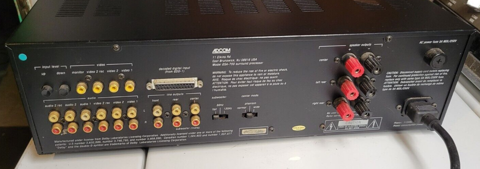 Adcom GSA-700 Amplifier- Tested and working | eBay