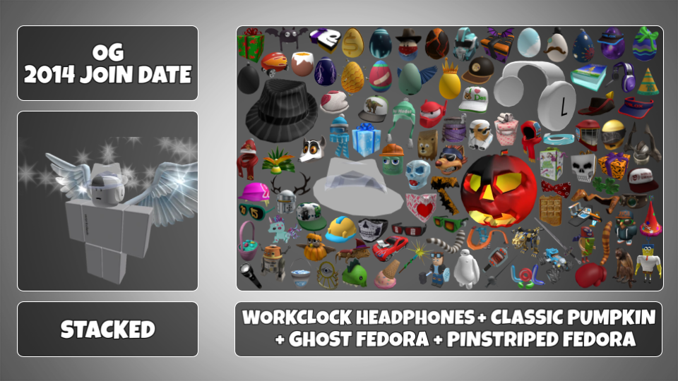 STACKED WORKCLOCK HEADPHONES | OG 2014 ROBLOX | FAST, SAFE, EASY | eBay
