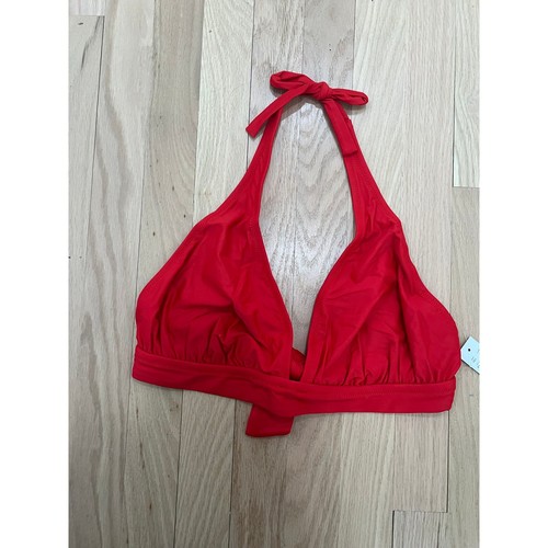 NWT J.Crew Red Halter Tie Back Bikini Top Women's 3X Triangle Swim Sexy Beach | eBay