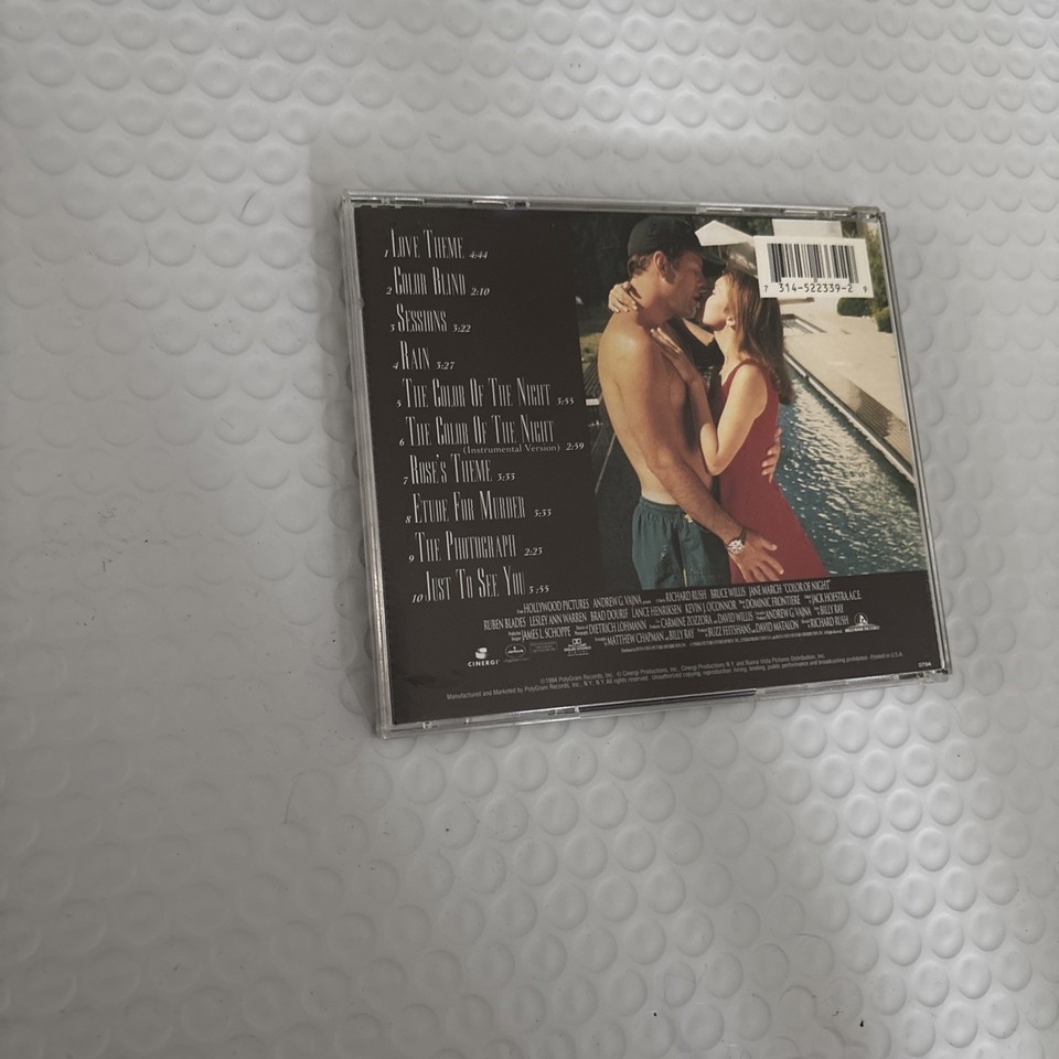 Color Of Night Soundtrack - Mercury (1994 CD) Bruce Willis Movie Score ...