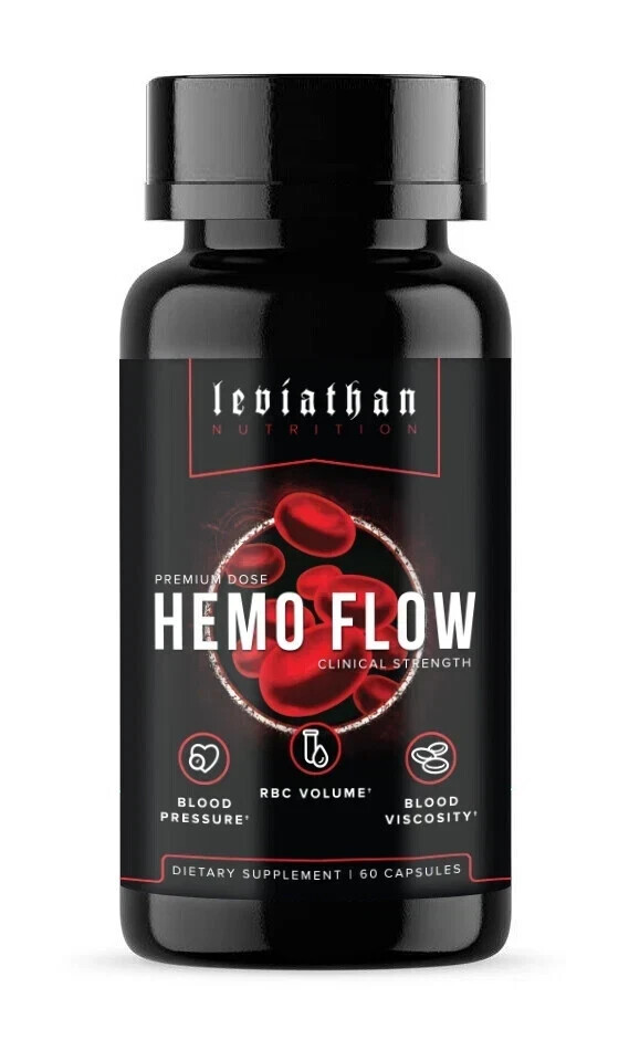 3 pack Leviathan Nutrition Hemo Flow | Supplement with Nattokinase for ...
