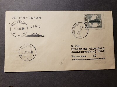 Polish Ocean Liner Ship M/S BATORY Naval Cover 1968 POLAND | eBay