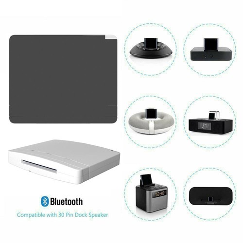 For iPod Audio Adapter Bluetooth-compatible 5.1 30 Pin Wireless Music ...