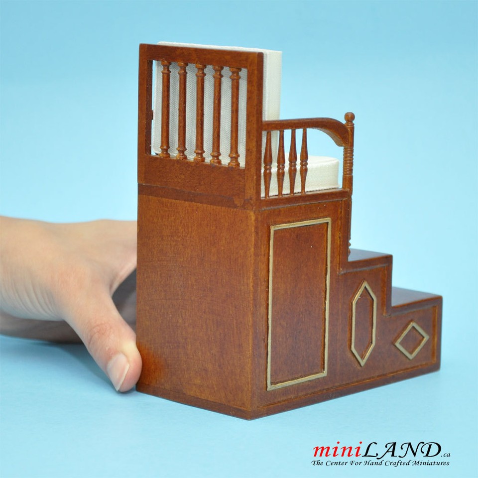 Miniature pulpit Minbar steps chair mimber mosque imam for dollhouse 1: ...