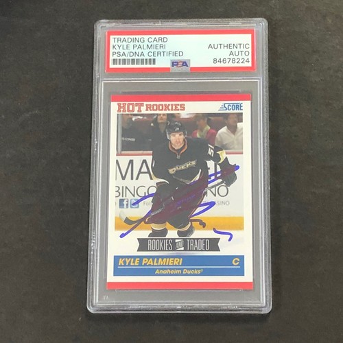 2011 Panini Score Hot Rookies #653 Kyle Palmieri Signed Card PSA ...