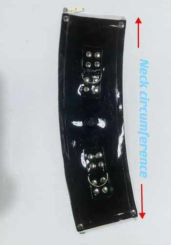 Black Latex Multiple sizes Neck Corset Inflatable Neck Corset Collar ...