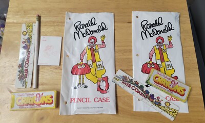 Vintage McDonald's Ronald McDonald Plastic Pencil Case, Pencil,crayons ...