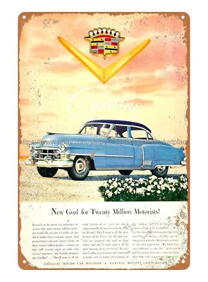 1952 automotive Golden Anniversary Automobile Car tin sign | eBay