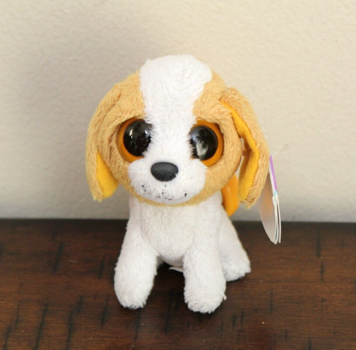Ty BEANIE BOOS COOKIE Beagle Dog 3" Plush Key Clip Stuffed Animal Puppy ...