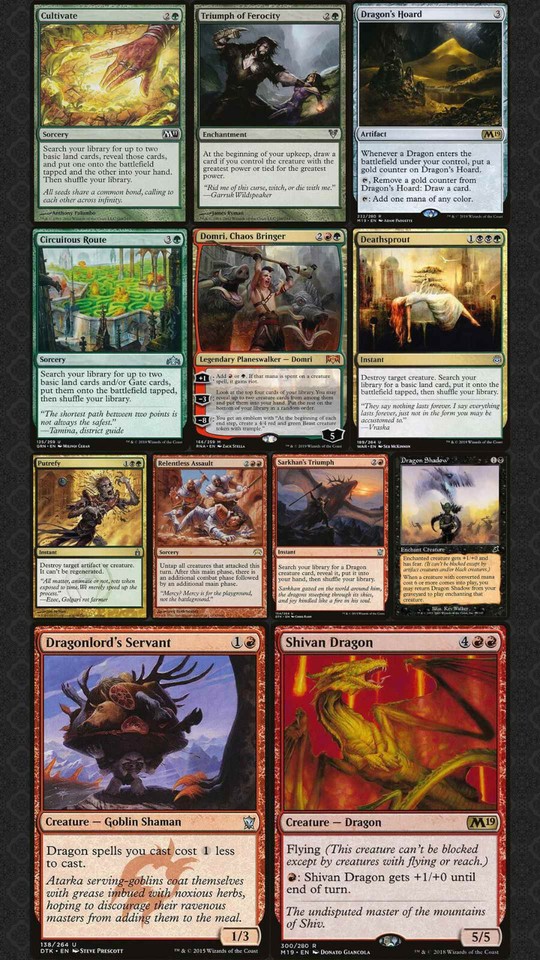 Vaevictis Asmadi, the Dire Jund DRAGONS Commander Deck Magic MTG Ready ...