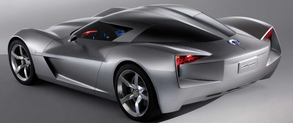 Corvette Chevrolet StingRay Race Car Chevy Concept Built Metal Promo ...