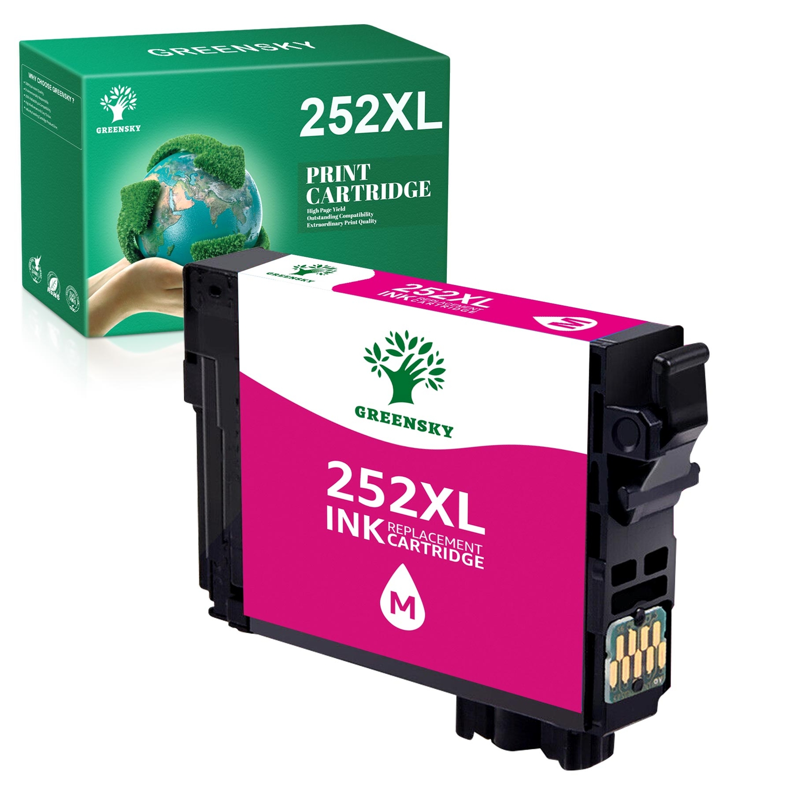 T252XL 252 XL 252XL Ink Cartridge For Epson WorkForce WF-3620 WF-3640 ...